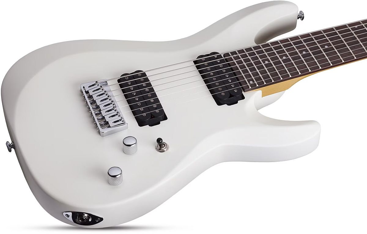 SCHECTER C8 DELUXE S-WHT