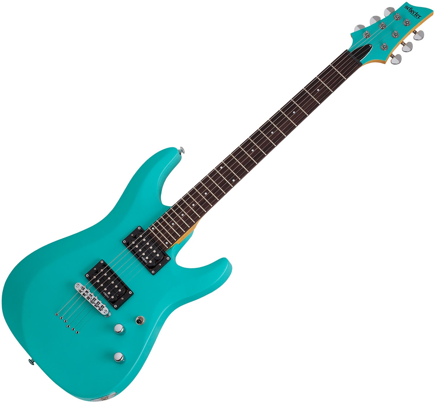 SCHECTER C6 DELUXE SATIN AQUA